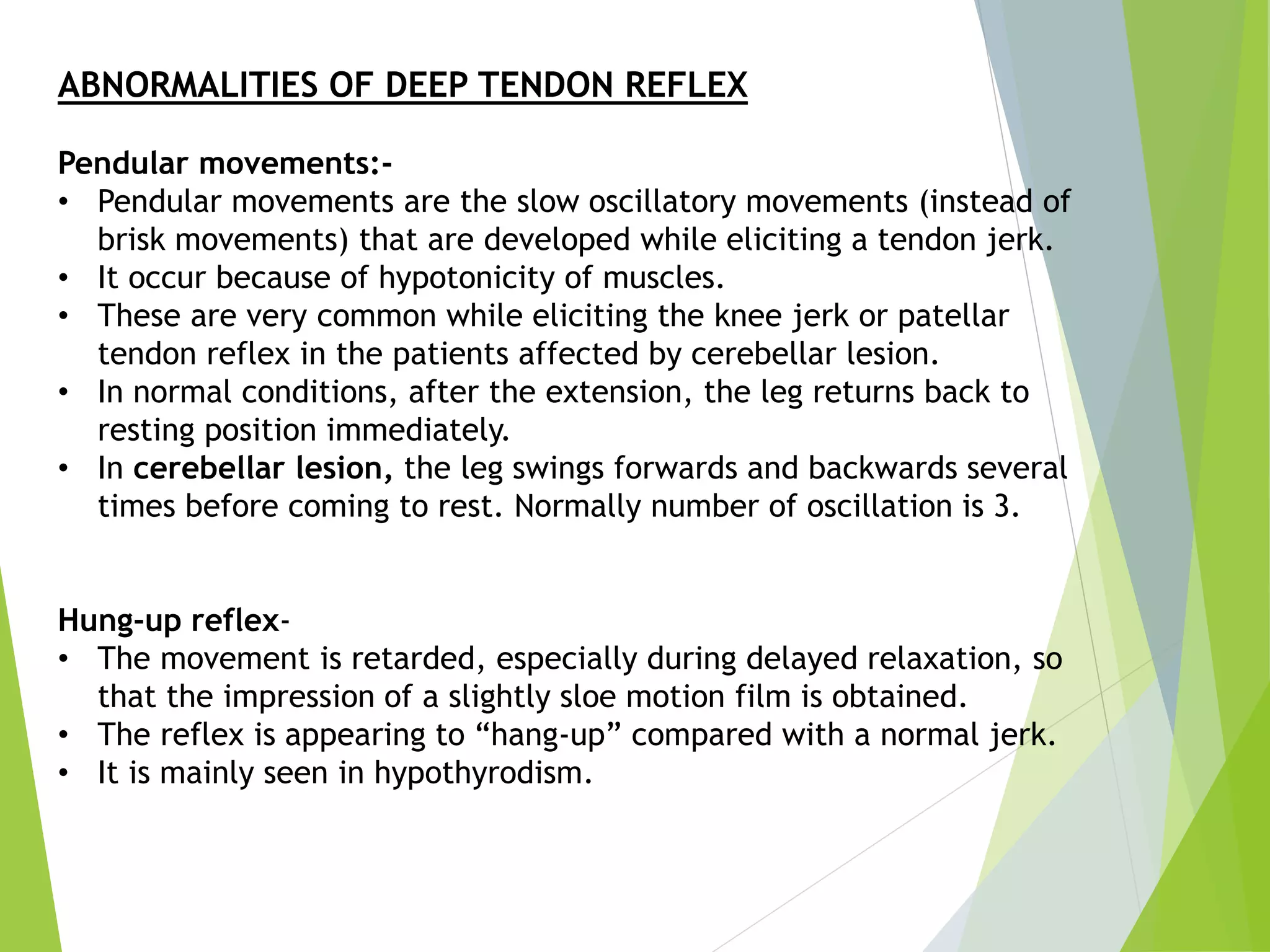 Part 5 examination of reflex | PPTX