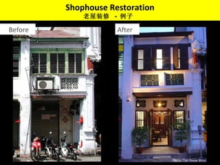 Examples of Shophouse Restoration | PPT