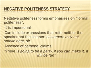 5 face-politeness (2) | PPT