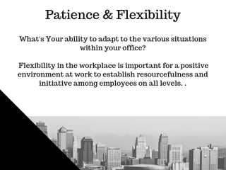 5 Factors of a Positive Work Environment | PPT