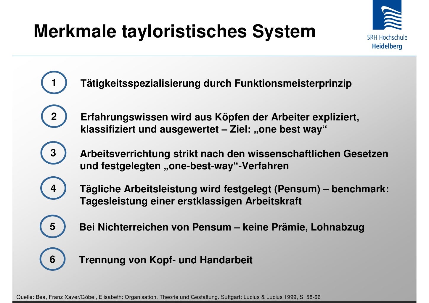 5-Fh_Heidelberg_Organisationstheorien_Taylorismus