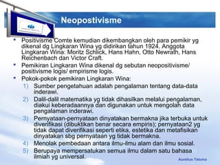 Tokoh & aliran dalam Filsafat ilmu Pengetahuan | PPT