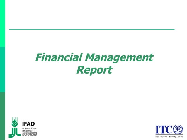 Financial Management Report | PPT | Mutual Funds | Personal Investing