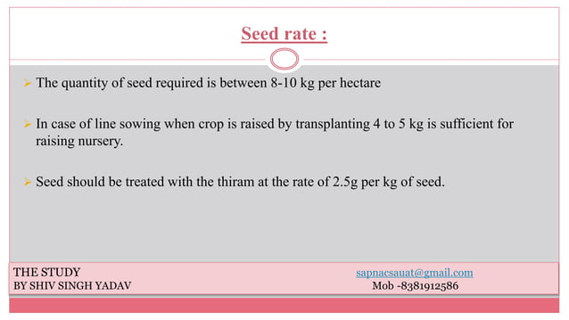 Finger millet .ppt | Agriculture | Industries