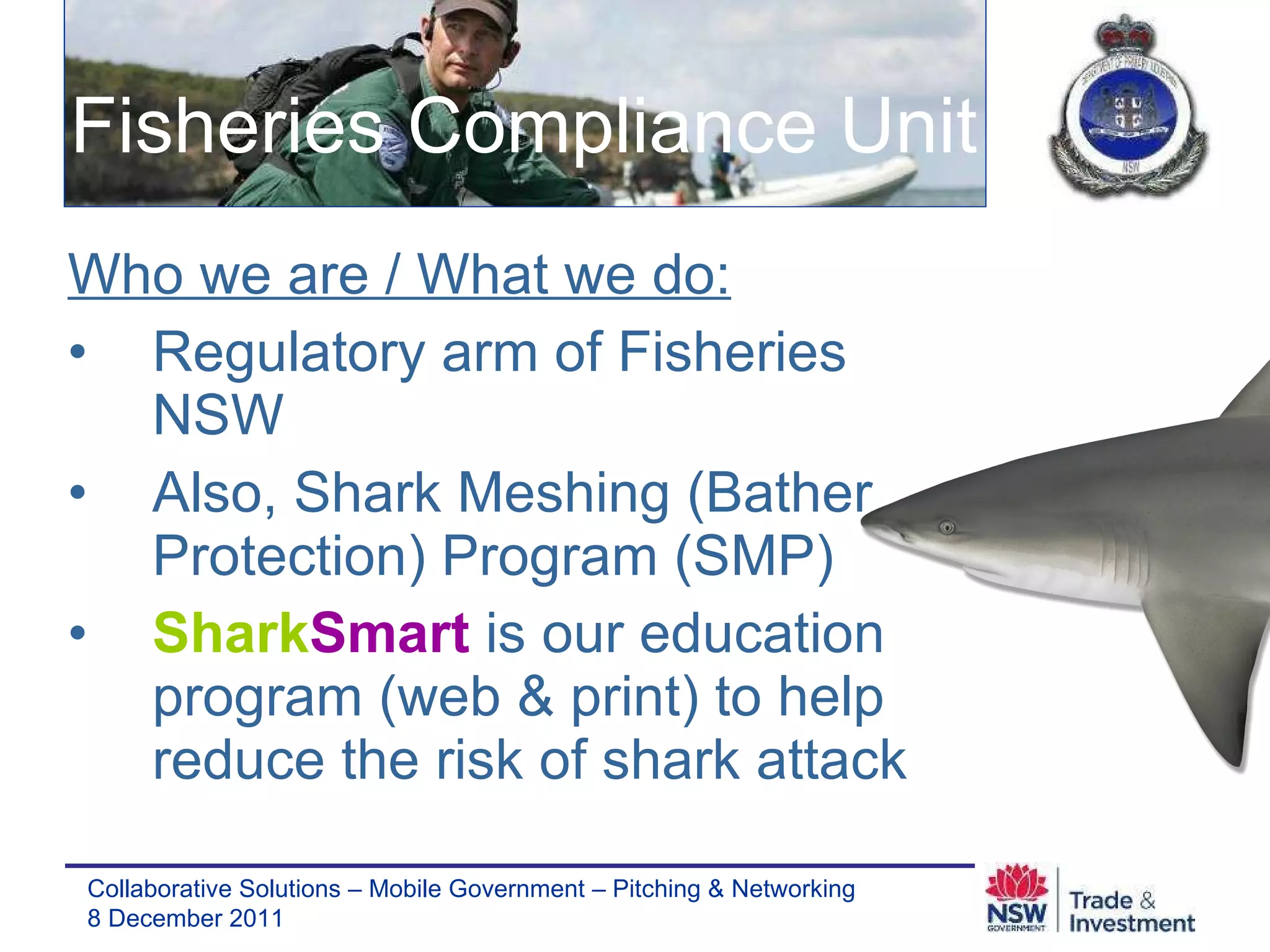 Fisheries NSW (Shark Smart) - Patrick Tully | PPT