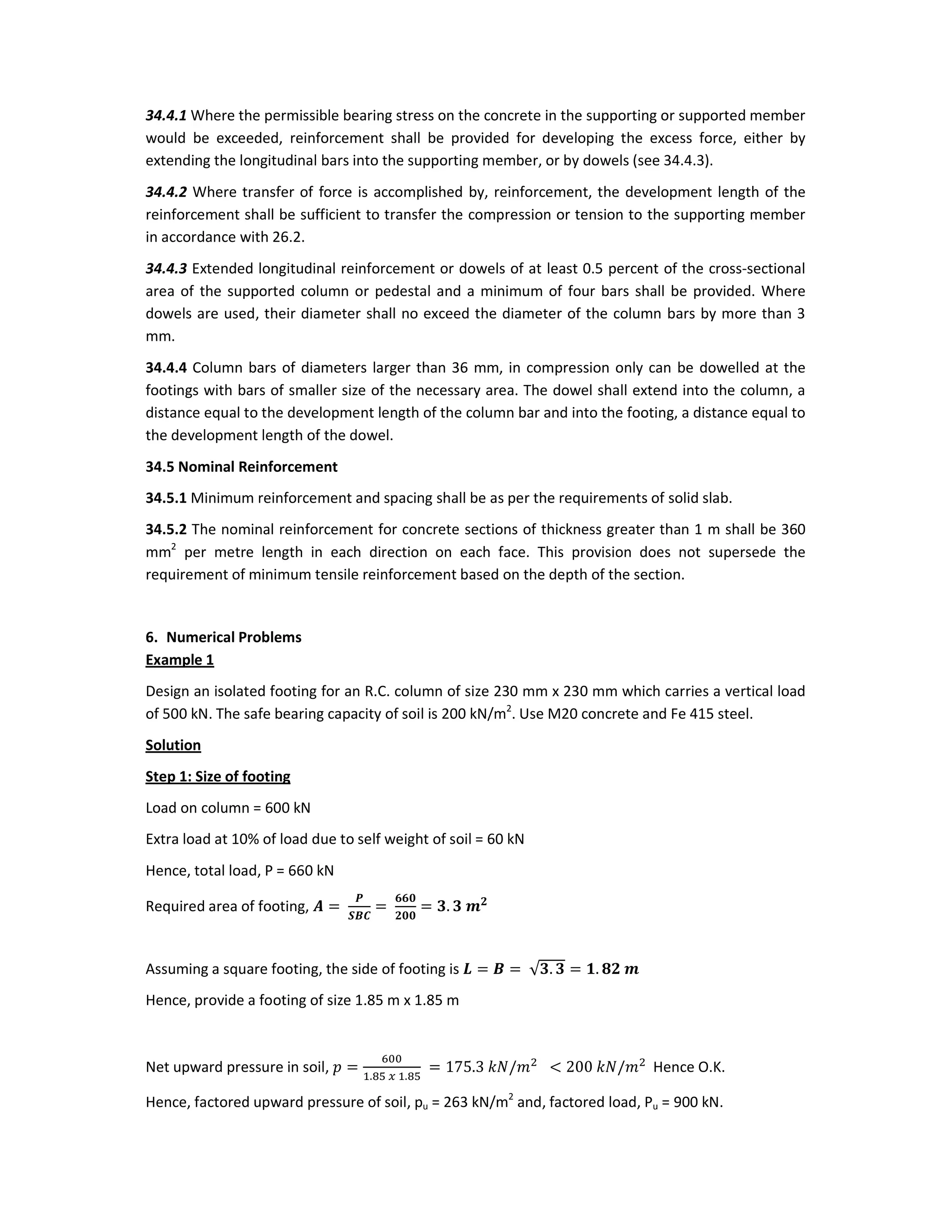 ALL ABOUT FOOTINGS, STEPS DETAILING DESIGNING | PDF