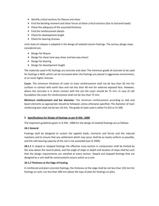 ALL ABOUT FOOTINGS, STEPS DETAILING DESIGNING | PDF