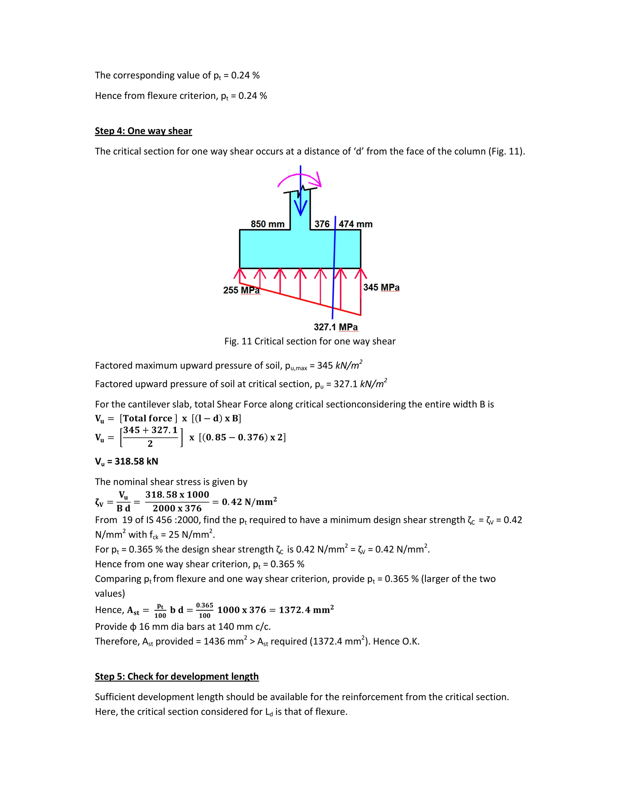 Design of isolated Reinforced concrete footing | PDF