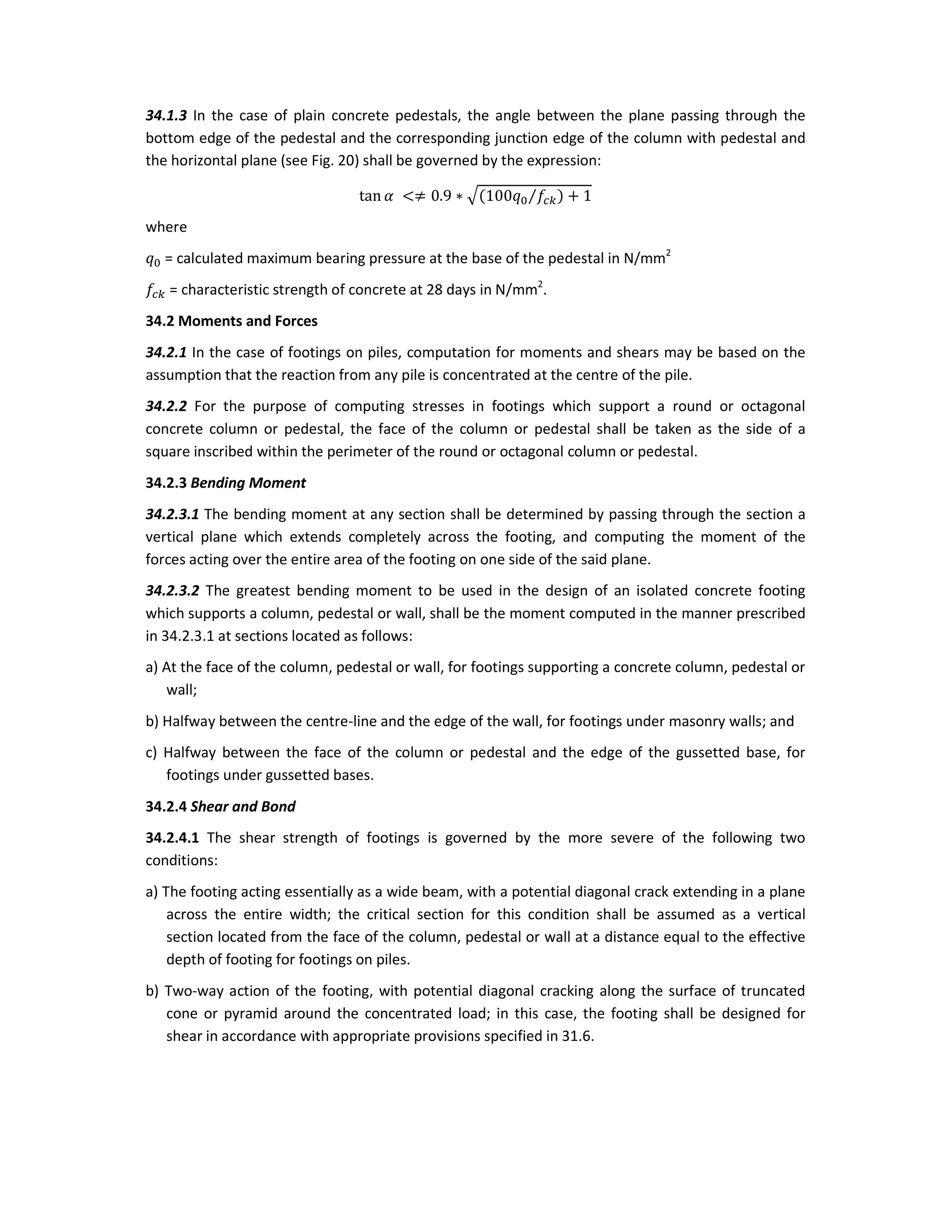 Design of isolated Reinforced concrete footing | PDF