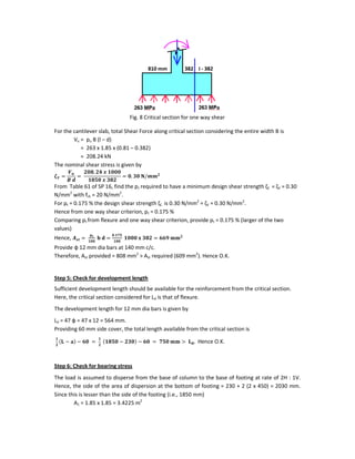 Design of isolated Reinforced concrete footing | PDF