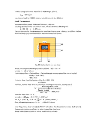 Design of isolated Reinforced concrete footing | PDF