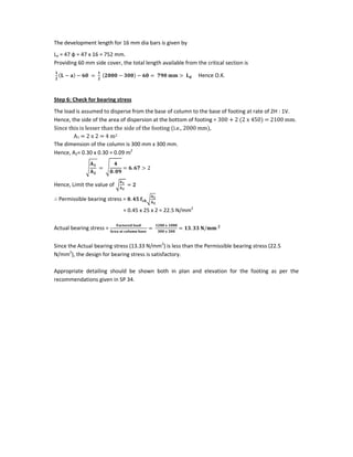 Design of isolated Reinforced concrete footing | PDF