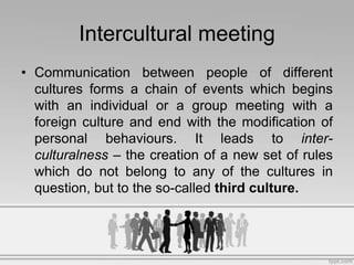From cultural meetings to multiculturalism | PPT