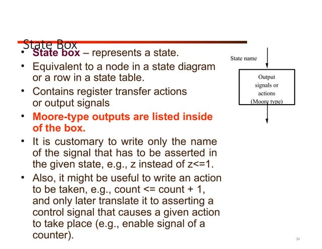 ASIC Design Laboratory Finite State Machines State Diagrams vs. Algorithmic State Machine (ASM ...