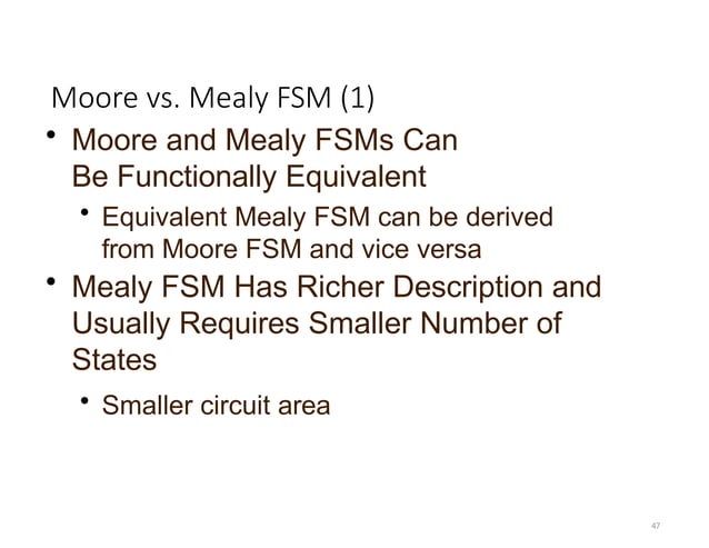 ASIC Design Laboratory Finite State Machines State Diagrams vs ...