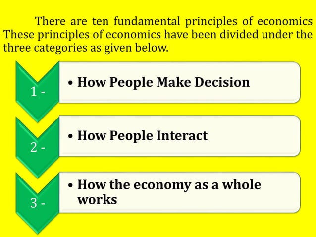 5 fundamental principles of economics | PPTX