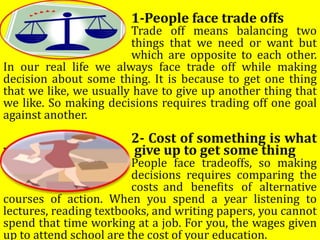 5 fundamental principles of economics | PPTX