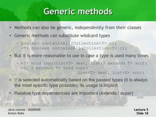 Java Course 5: Enums, Generics, Assertions | PDF