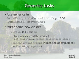 Java Course 5: Enums, Generics, Assertions | PPT