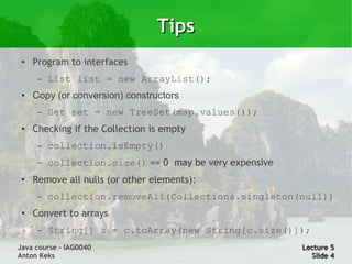 Java Course 5: Enums, Generics, Assertions | PPT
