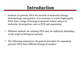 Genomic DNA isolation from different Biological Samples.pptx
