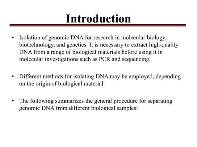 Genomic DNA isolation from different Biological Samples.pptx
