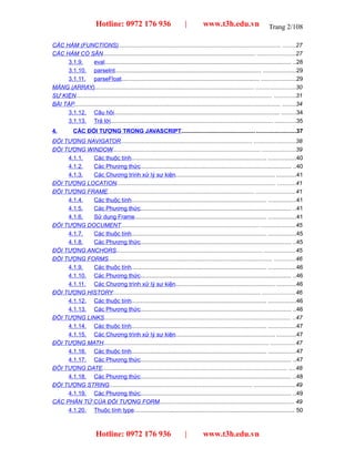 Giáo trình javascript | PDF