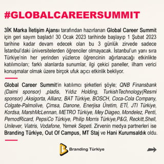 Global Career Summit | PDF