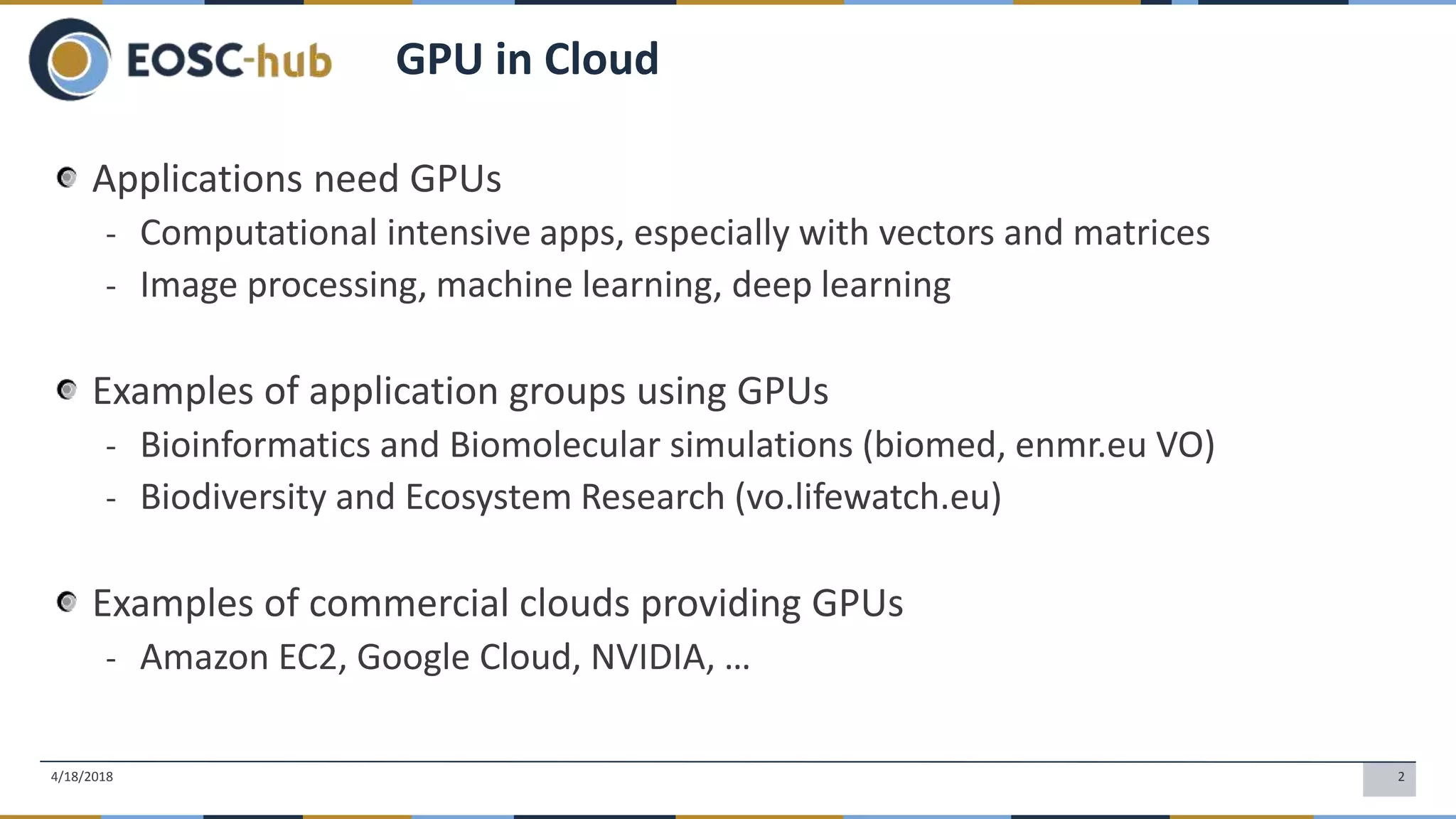 GPU in cloud | PPT