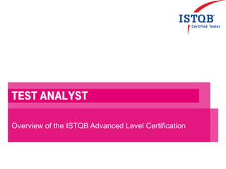 iSQI Certification Days Advanced Level Test Analyst Graham Bath | PDF