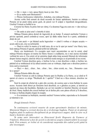 5 harry potter şi ordinul phoenix | PDF