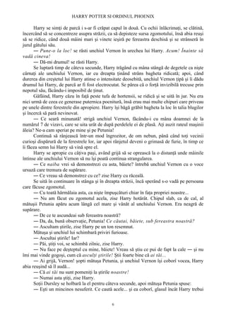 5 harry potter şi ordinul phoenix | PDF