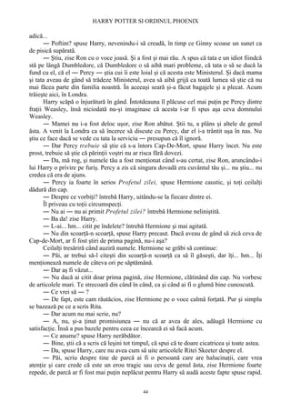 5 harry potter şi ordinul phoenix | PDF
