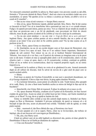 5 harry potter şi ordinul phoenix | PDF