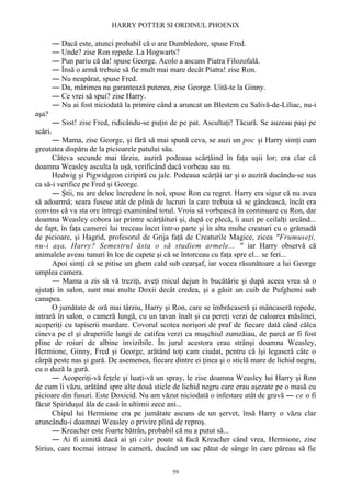 5 harry potter şi ordinul phoenix | PDF