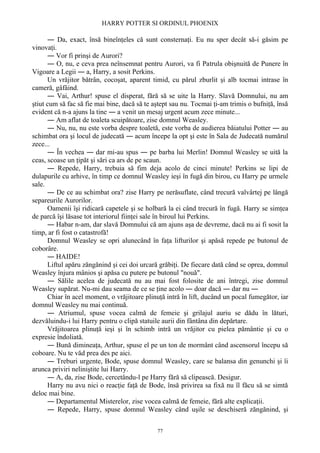 5 harry potter şi ordinul phoenix | PDF