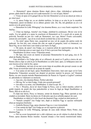 5 harry potter şi ordinul phoenix | PDF