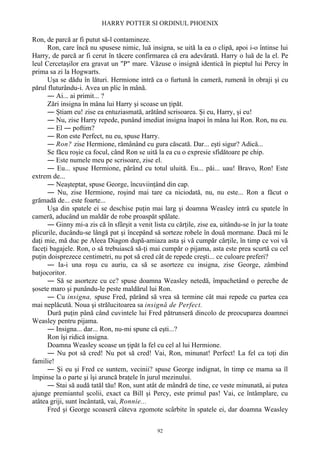 5 harry potter şi ordinul phoenix | PDF