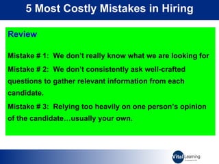 5 Hiring Mistakes Vl | PPT