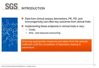 Impact of Sample Handling and Processing on Bioanalycial Outcome | PPT