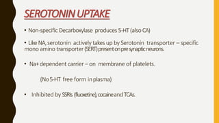 ppts on serotonins and pharmacotherapy of migraine | PPT