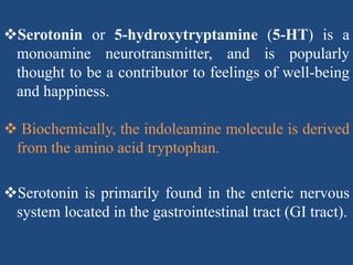 5 ht neurotransmission | PPTX