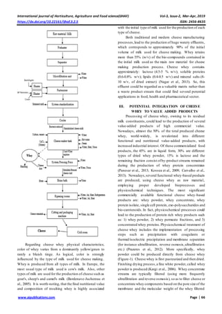 Valorization of Cheese whey To “Bio”-value added food Products with ...