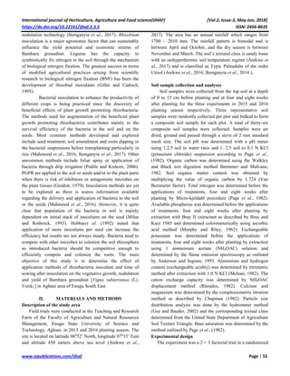 Impacts of Plant Growth Promoting Rhizobacteria Inoculation Configurations on Vegetative Growth ...