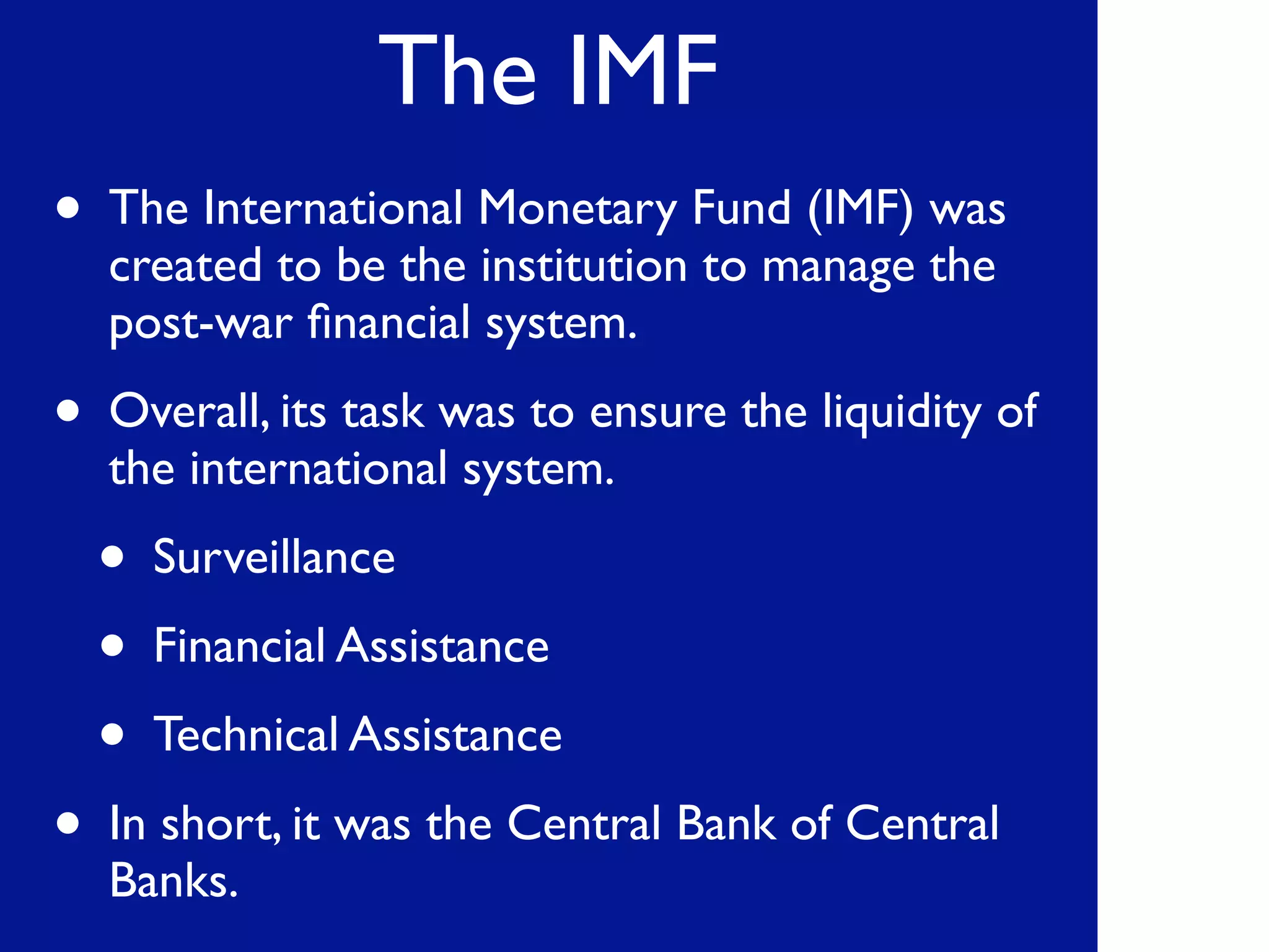 IMF and World Bank | PDF