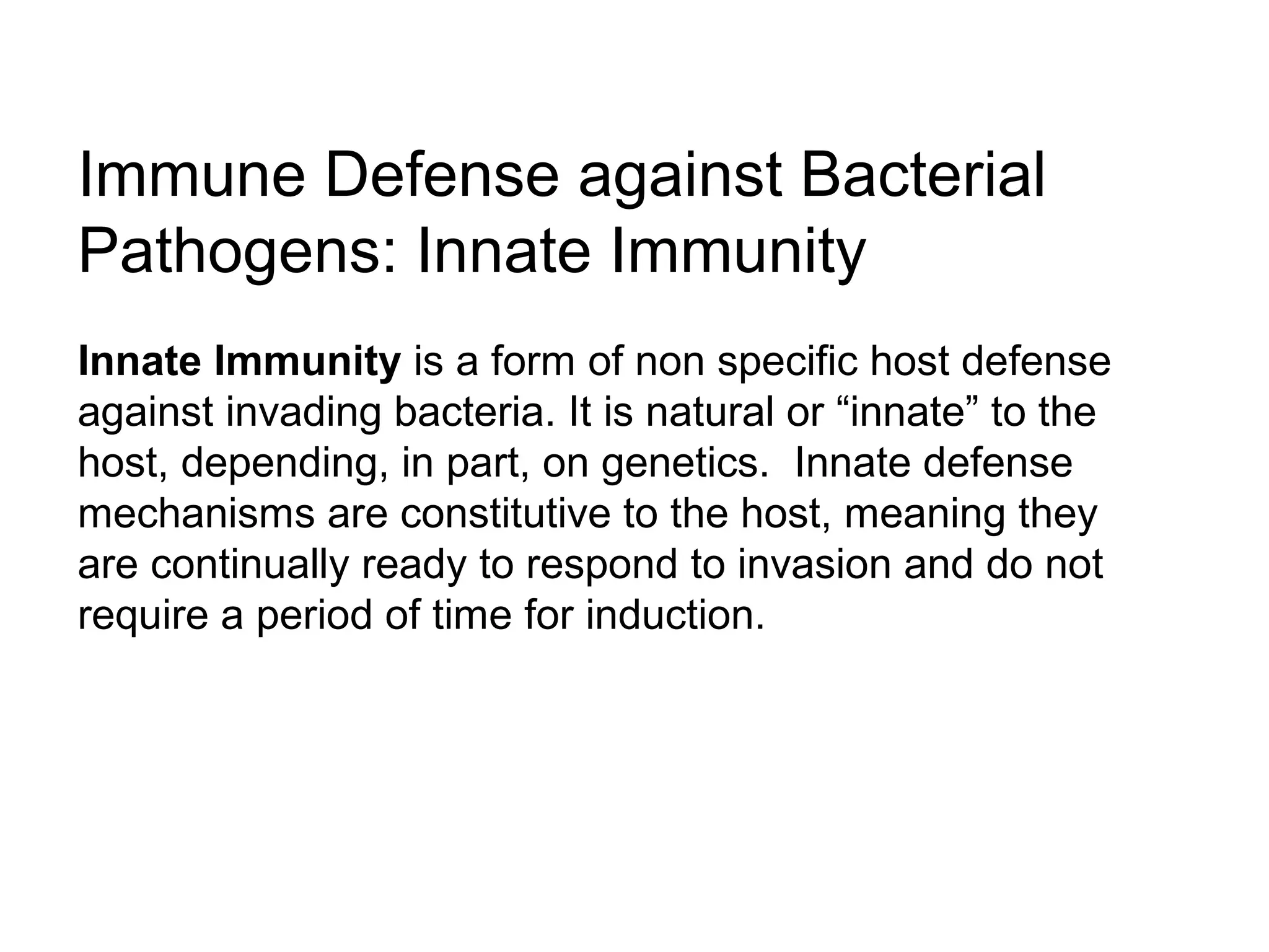 5 immune defense against bacterial pathogens | PPT