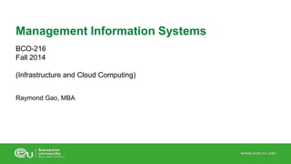 5 - Infrastructure and Cloud Computing | PPT