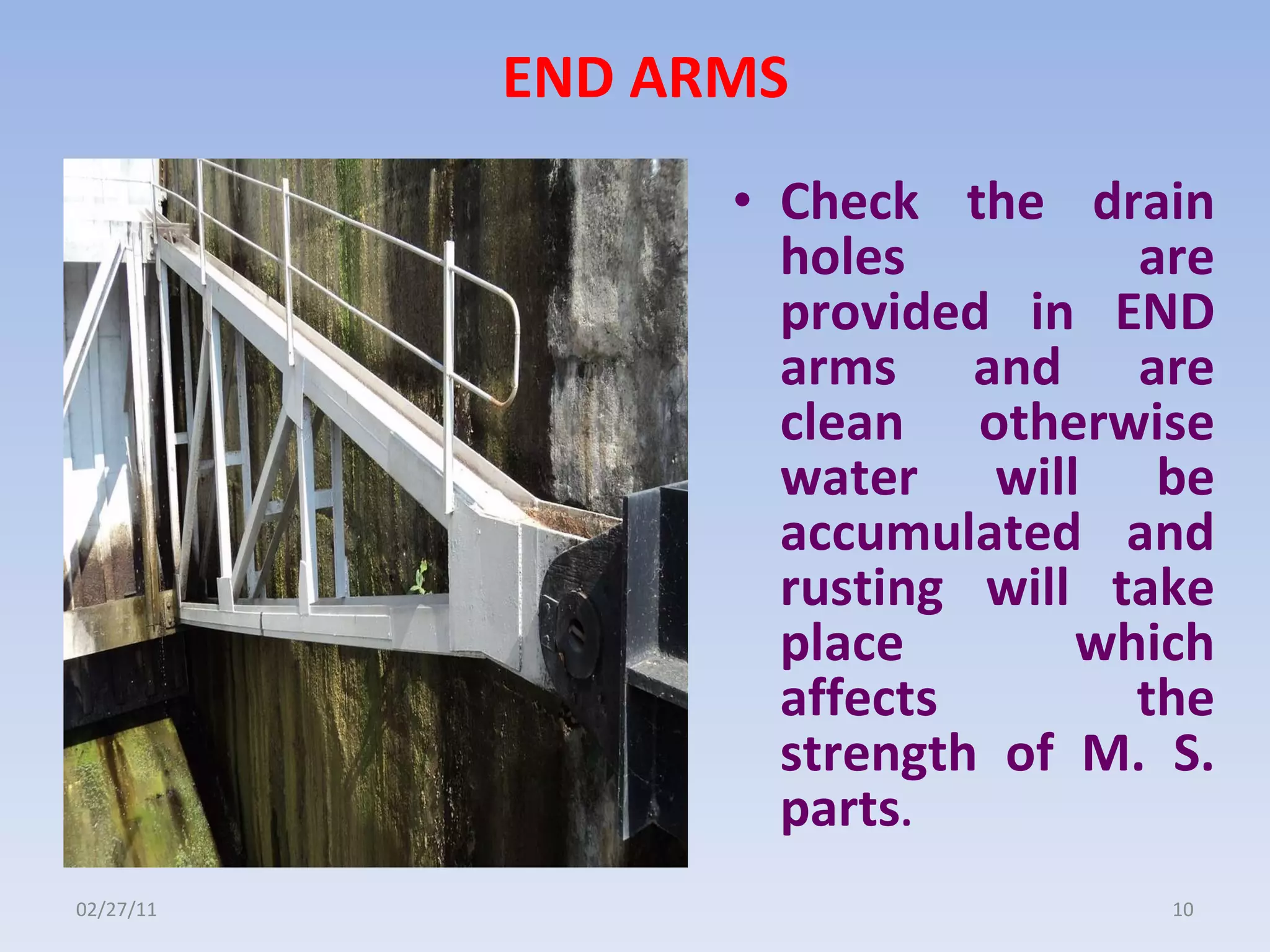 inspection of gates of Dam | PPT