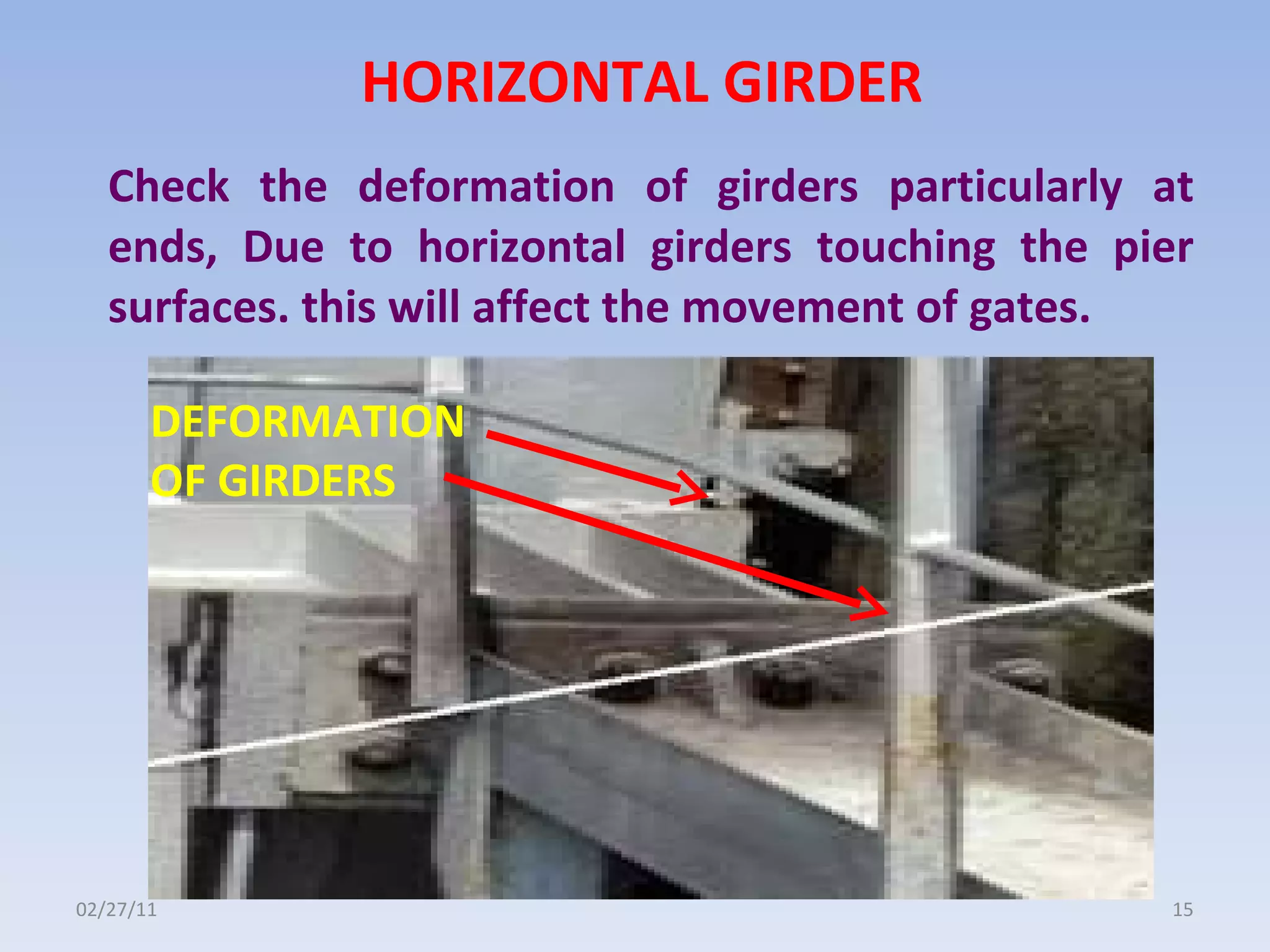 inspection of gates of Dam | PPT