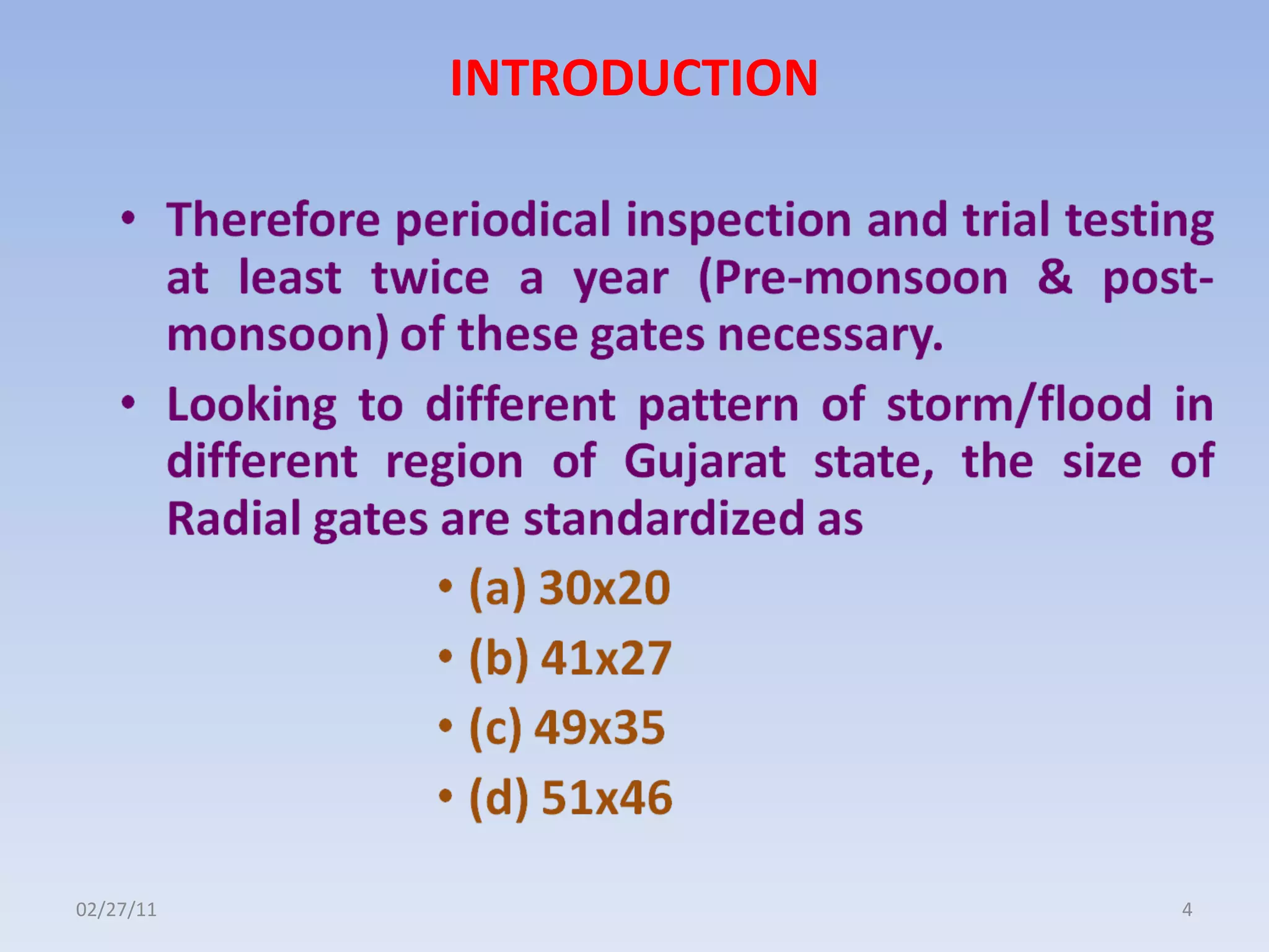 inspection of gates of Dam | PPT